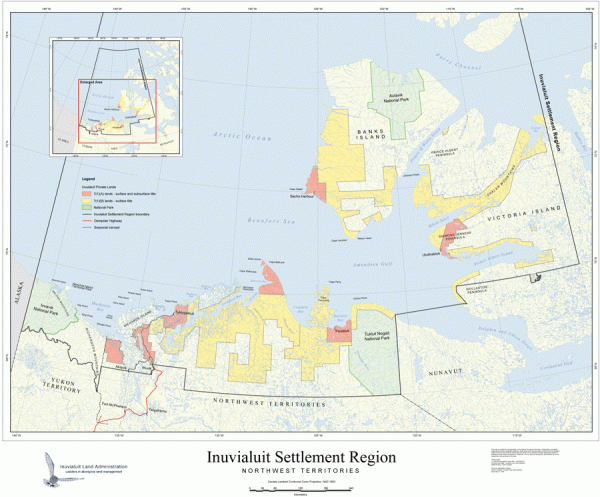 Inuvialuit Settlement Region | Indigenous Peoples Atlas of Canada